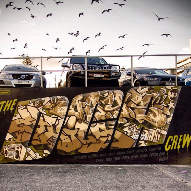 2012 – The DCA Crew – Bondi Beach Graffiti Wall
