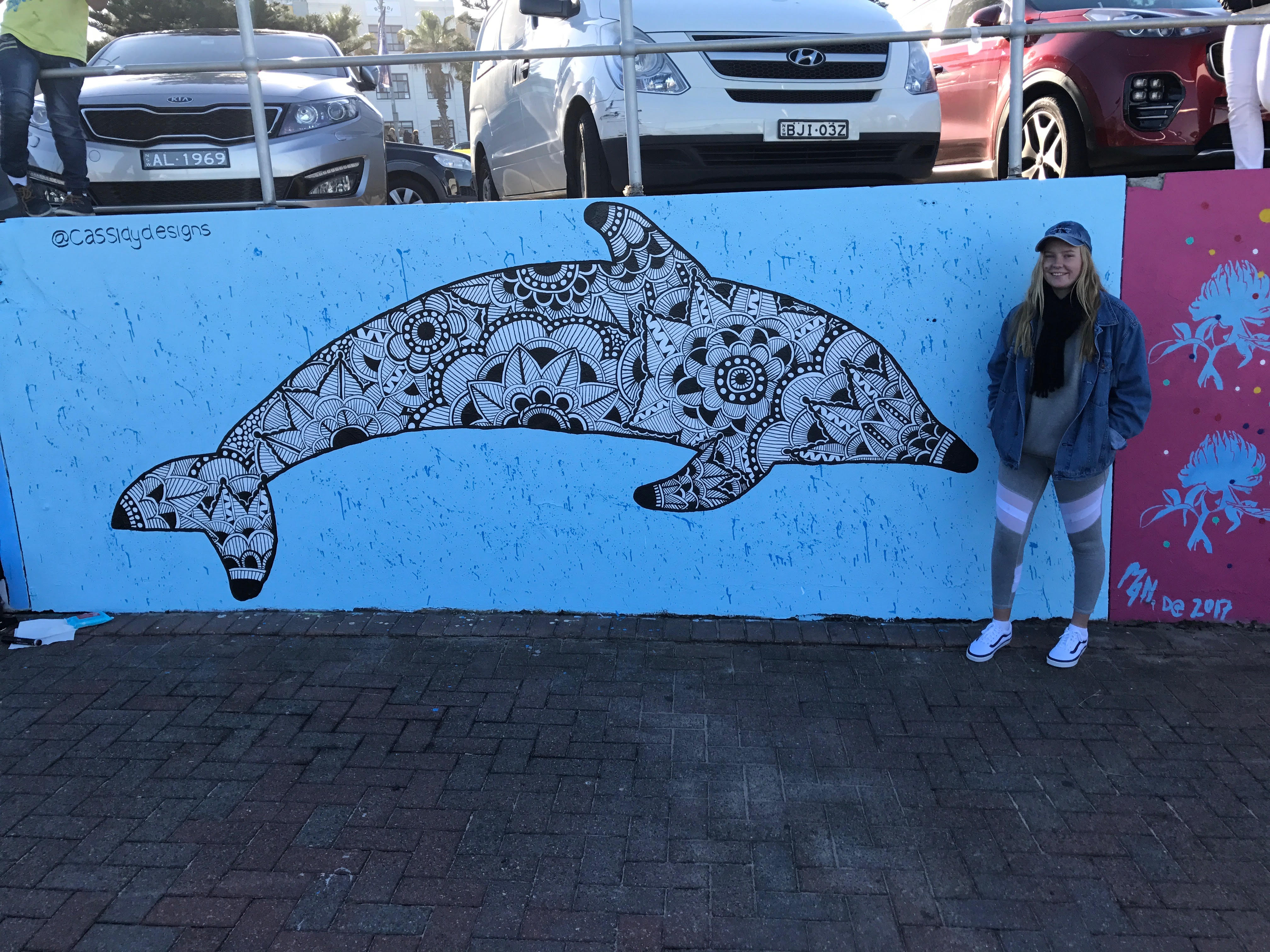 2017 – Douglas the Dolphin – Bondi Beach Graffiti Wall