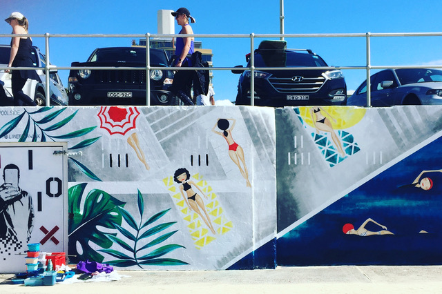 2018 – Poolside – Bondi Beach Graffiti Wall