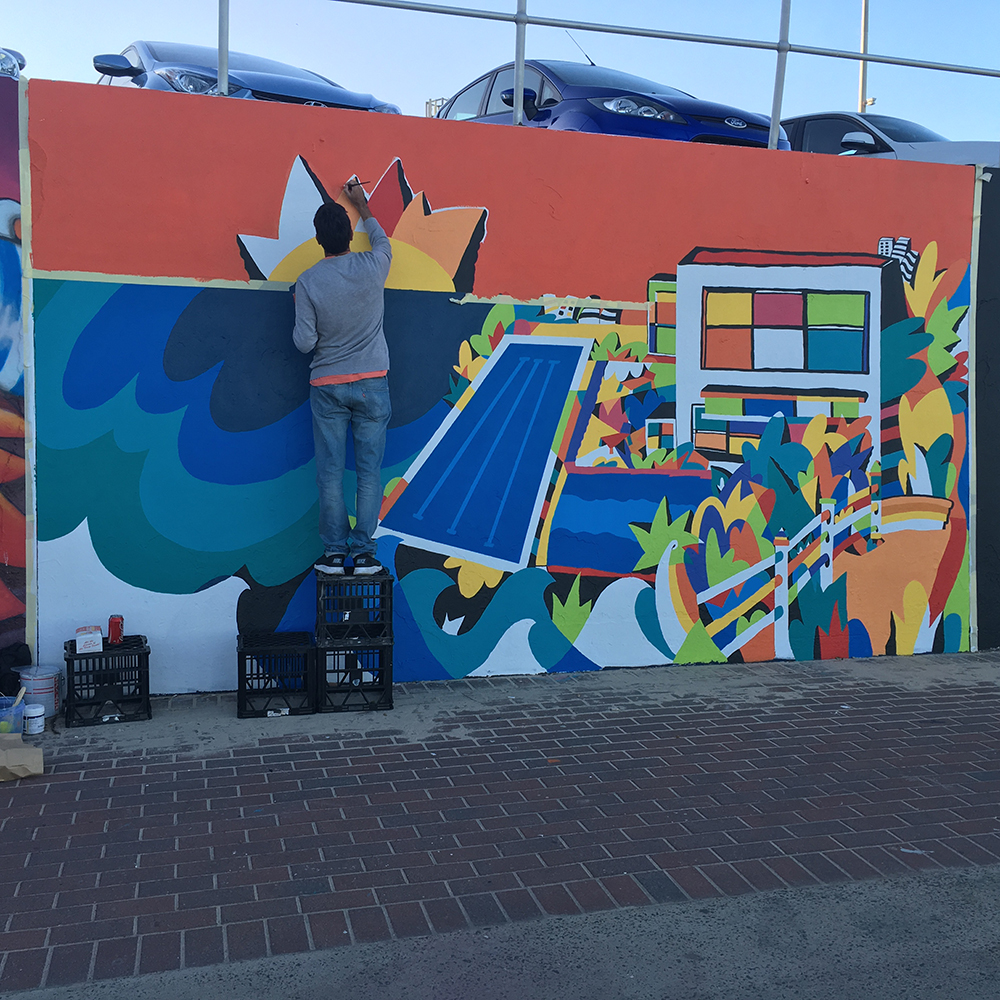 2016 – Icebergs – Bondi Beach Graffiti Wall